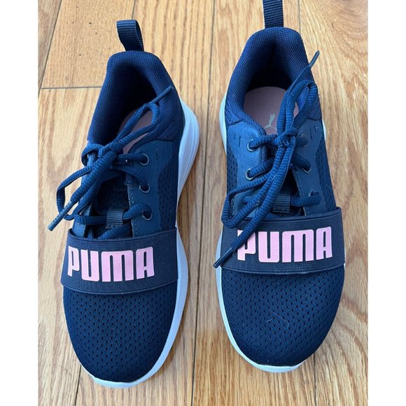 Puma | Shoes | Puma Youth Sneaker Size 2c Navy Blue | Poshmark